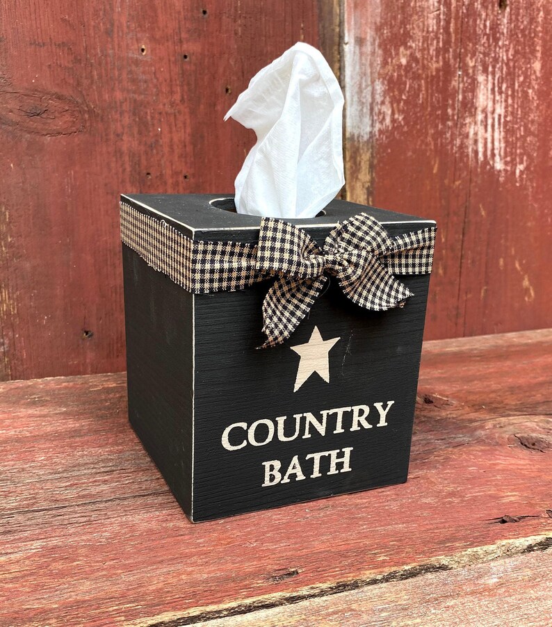 Country Bath Tissue Box Cover - Etsy