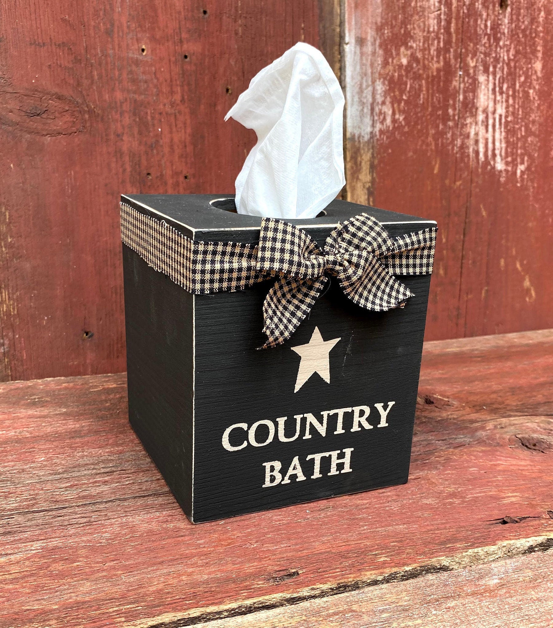 Country Bath Tissue Box Cover - Etsy