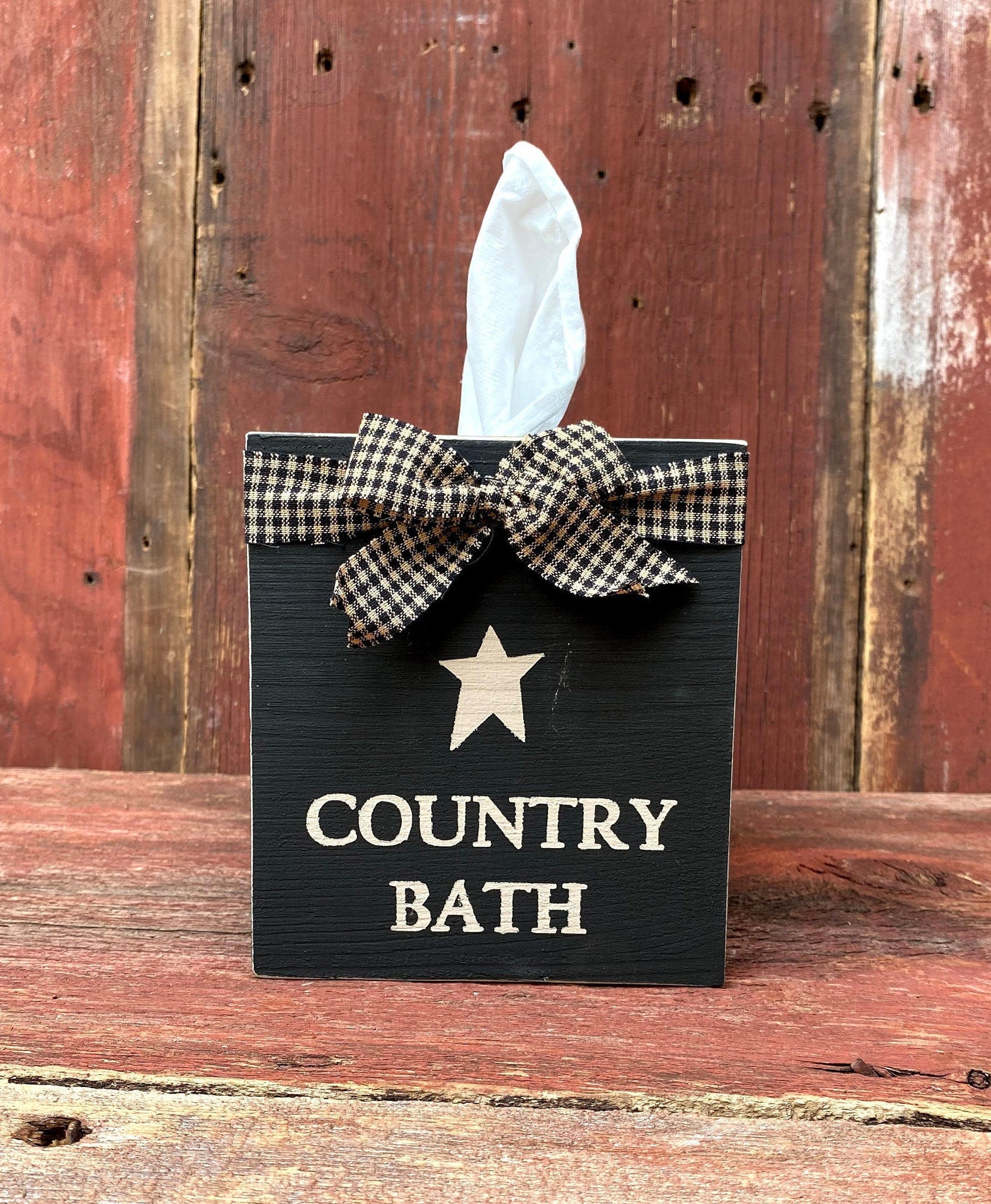Country Bath Tissue Box Cover - Etsy