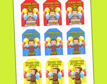 Curious George Tag - Etsy