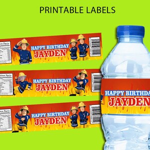 Fireman Sam Iron On Transfer Design For Birthday Shirt Iron On Transfer ...