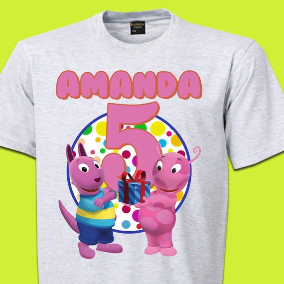 Home Décor Digital File Only Front Back Shirt Backyardigans Personalize ...