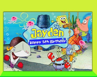 Spongebob Backdrop | Etsy