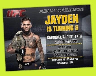 Ufc Party Invitation - Etsy