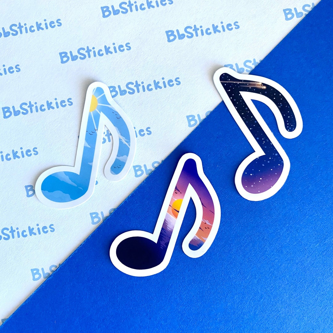 Sky Music Laminated Sticker | Sky Sticker | Sunny Sky Sticker | Sunset ...