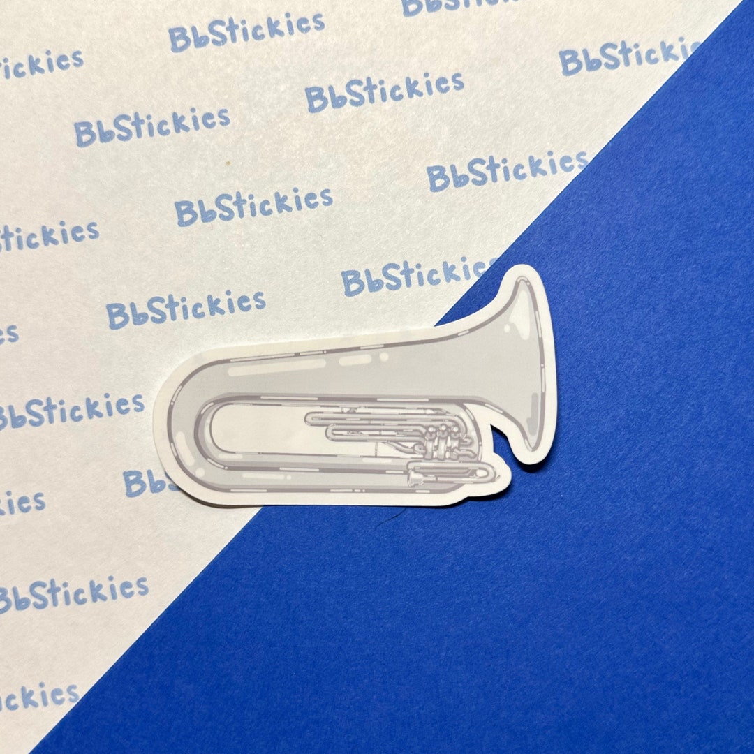 Marching Contra Laminated Sticker | Contra Sticker | Tuba Sticker ...