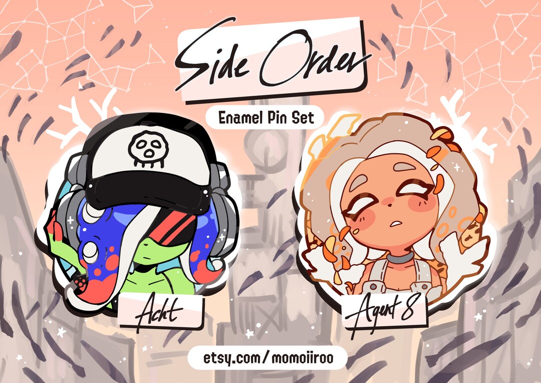IN STOCK: Side Order DLC Acht Agent 8 Enamel Pin - Etsy