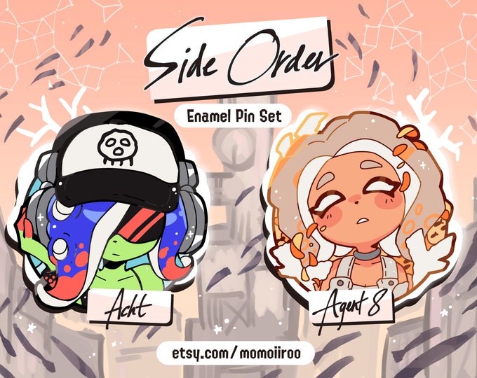 IN STOCK: Side Order DLC Acht + Agent 8 Enamel Pin - Etsy