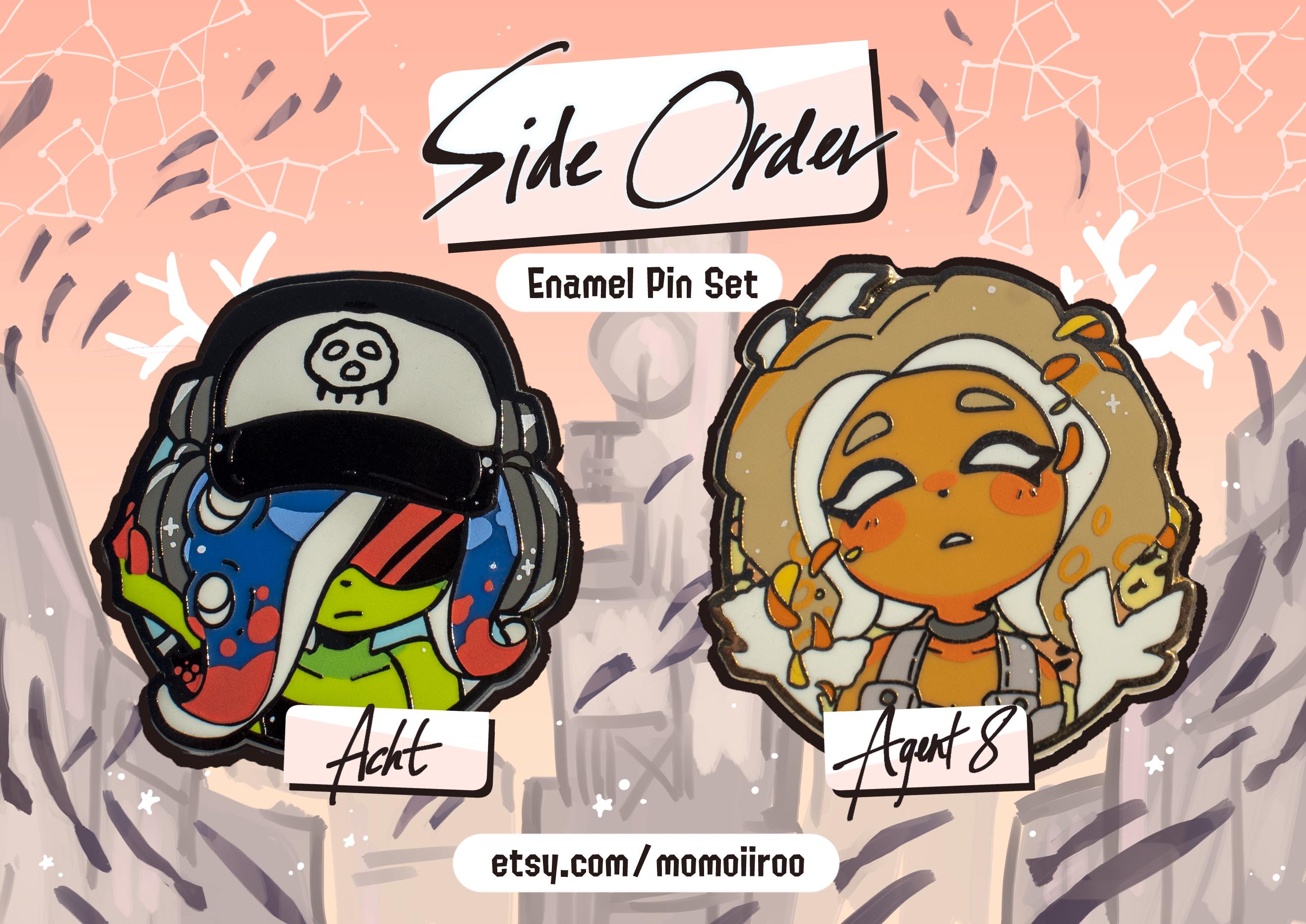 IN STOCK: Side Order DLC Acht + Agent 8 Enamel Pin - Etsy