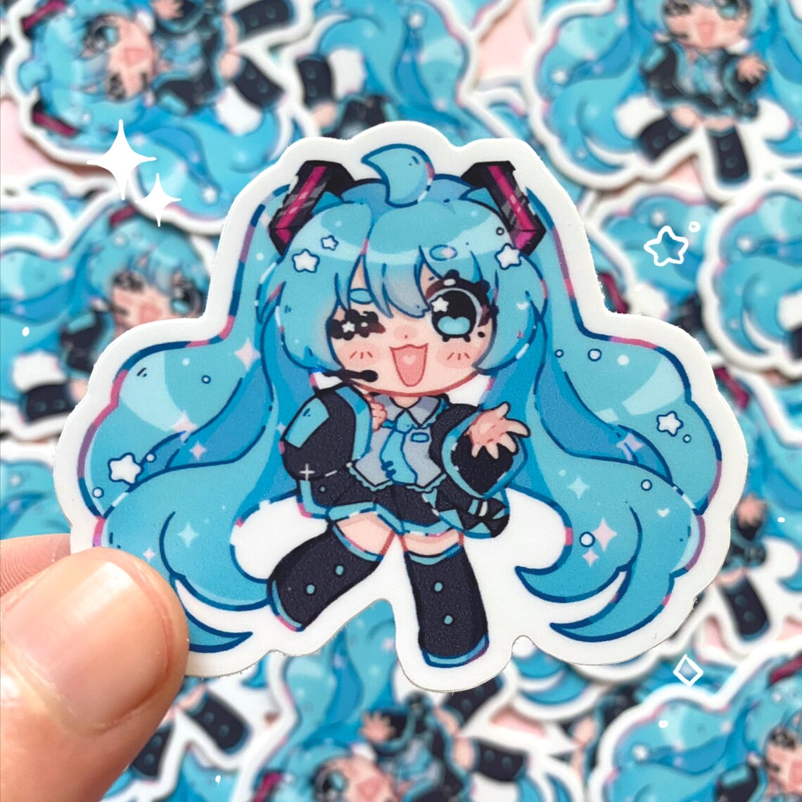 2 Miku Stickers Pack / Normal Miku / Sakura Miku | Etsy