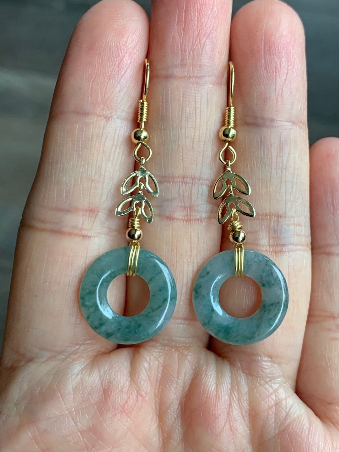 Natural Burmese Icy Translucent Wuji & Green Marbled Jadeite Ping an ...