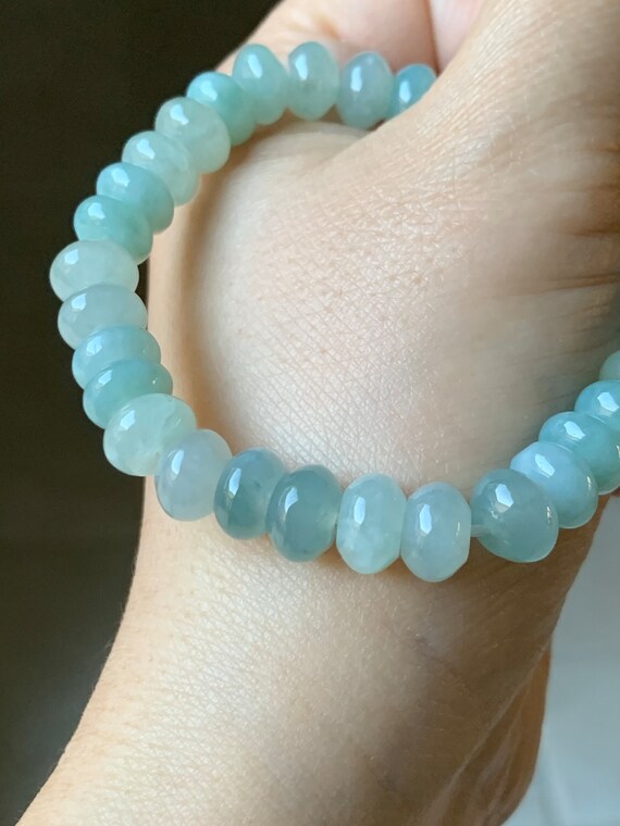 Large Natural Burmese Icy Translucent Light Green Jad… - Gem