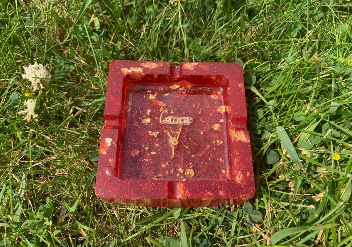 CUSTOM Ashtray Gold Zodiac Signs and Constellations Made From - Etsy