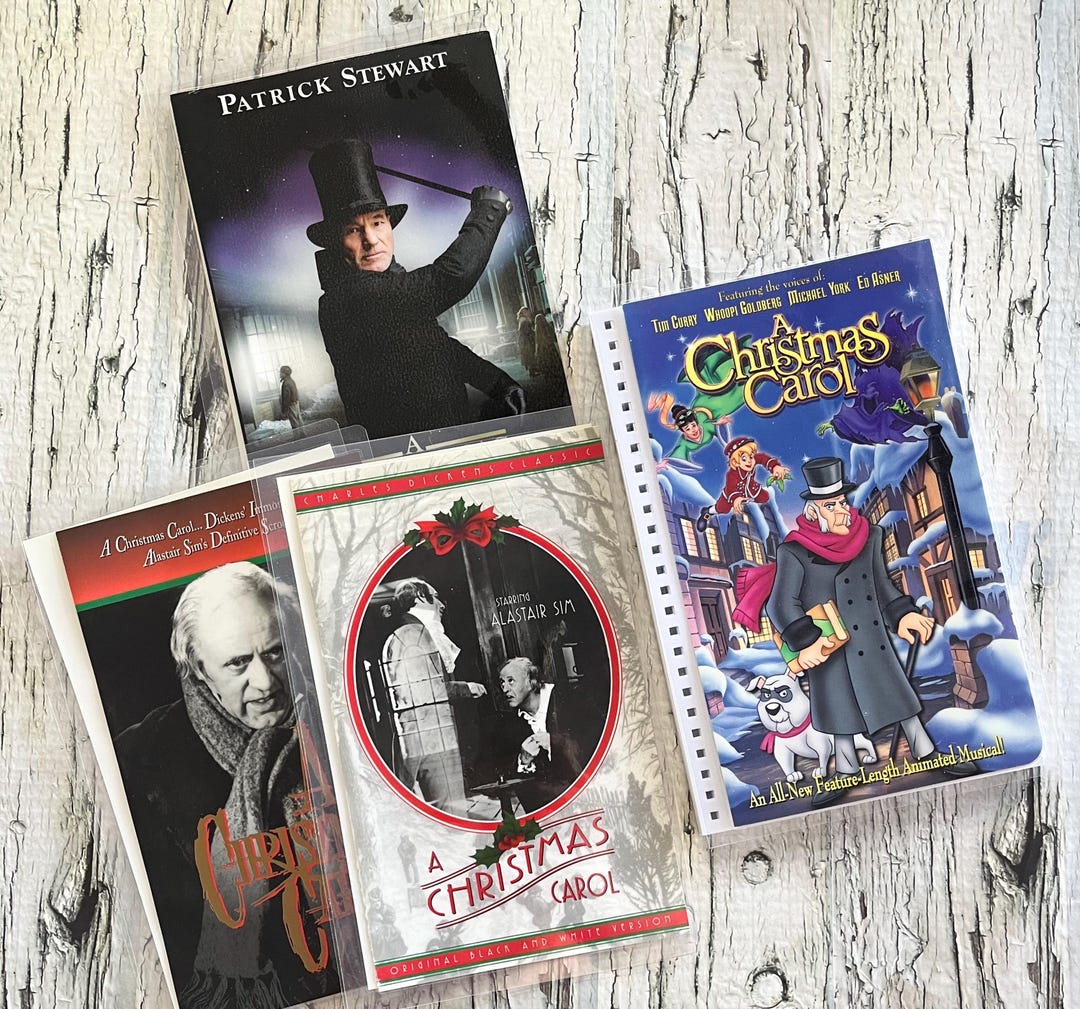 Christmas Carol VHS Notebook - Etsy