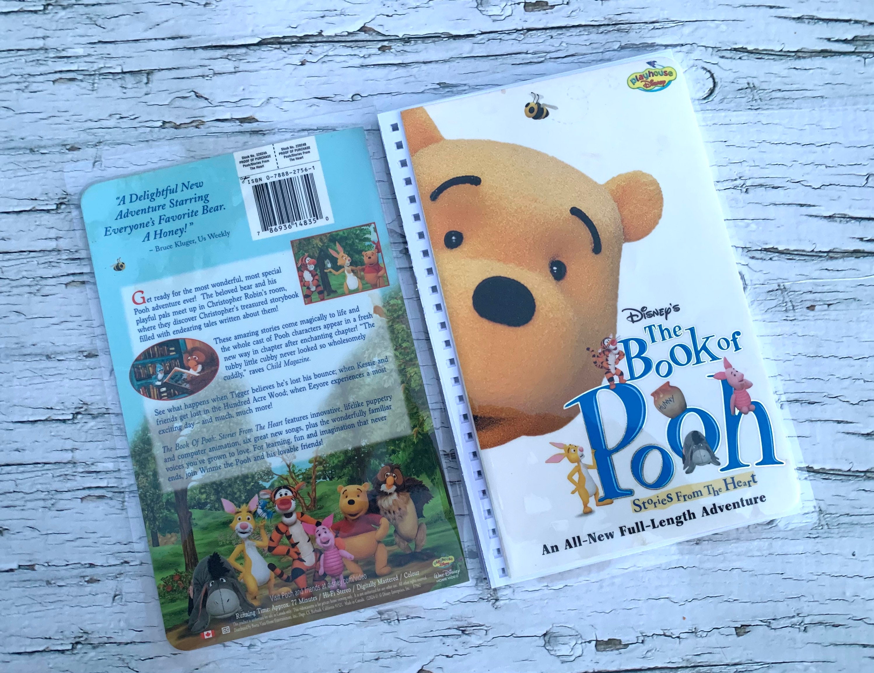The Book of Pooh VHS Notebook | Etsy