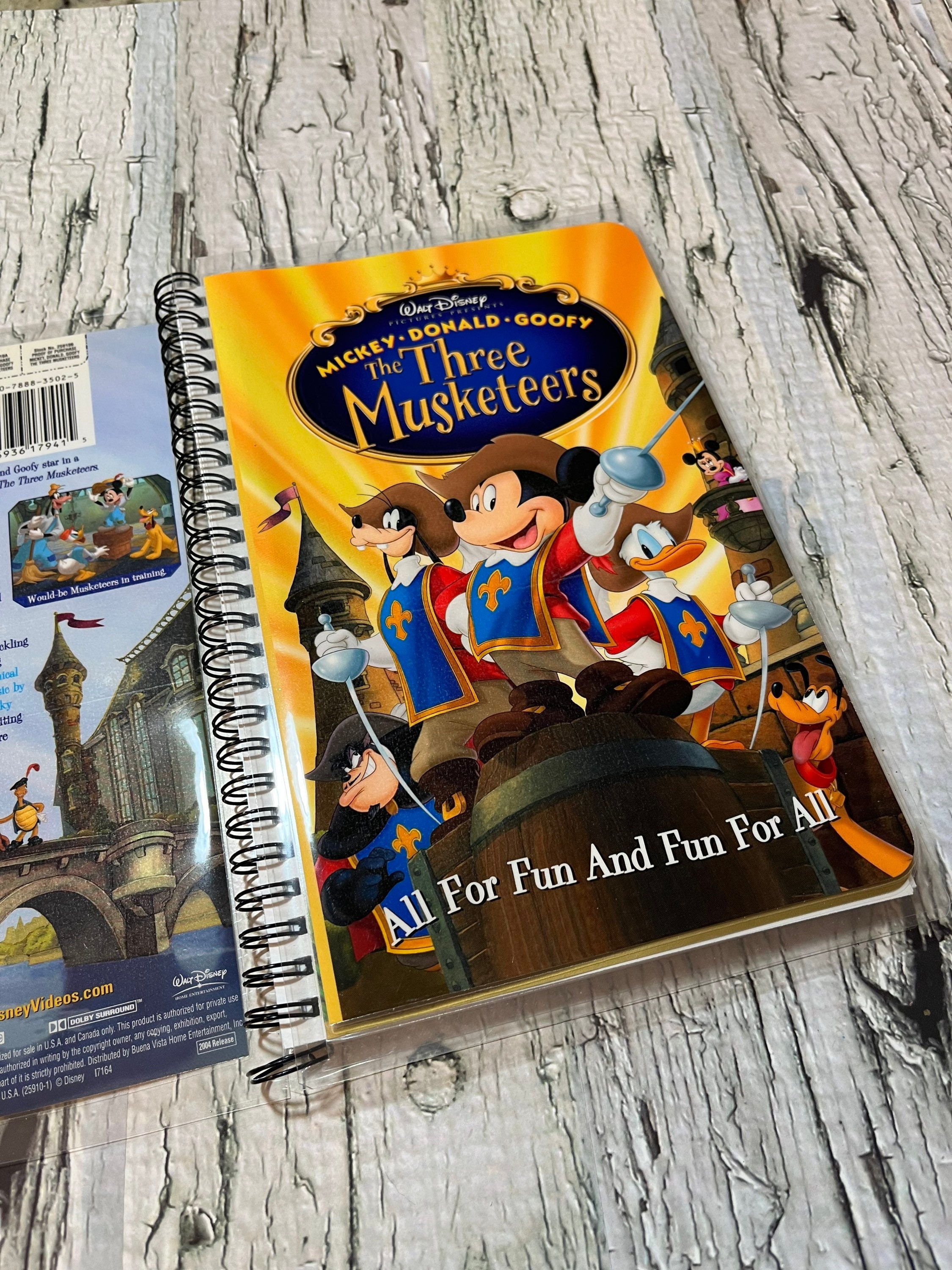 Mickey Donald Goofy The Three Musketeers Vhs