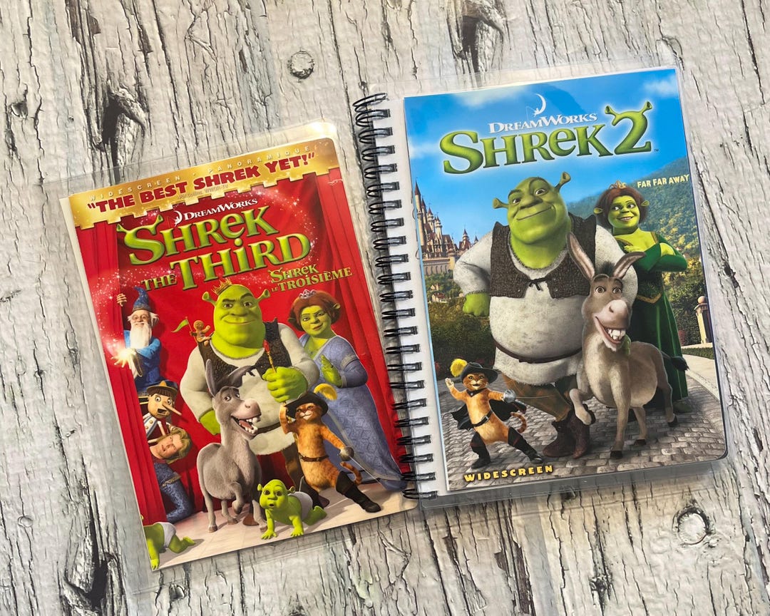 Shrek DVD Notebooks - Etsy