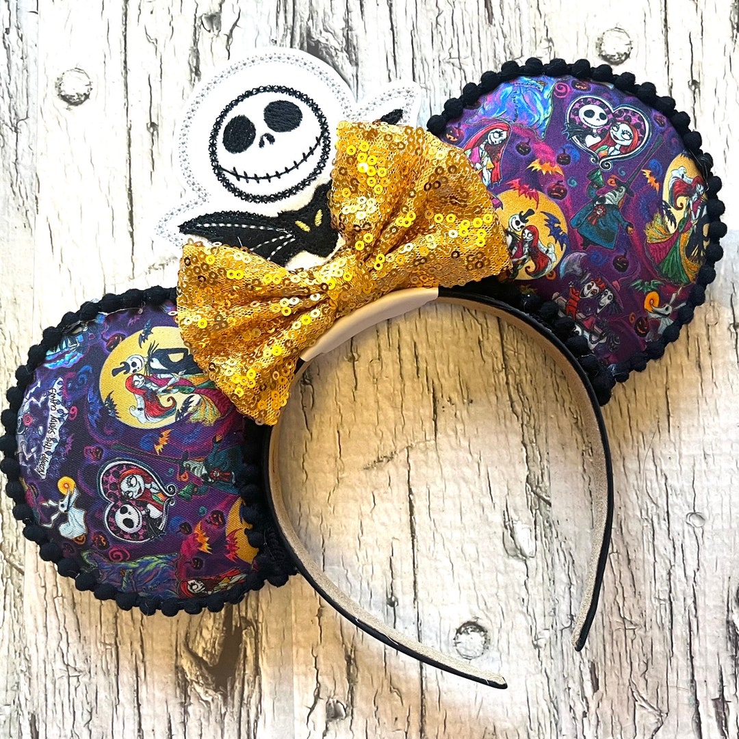 NBC Jack Skellington Themed Mouse Ears - Etsy