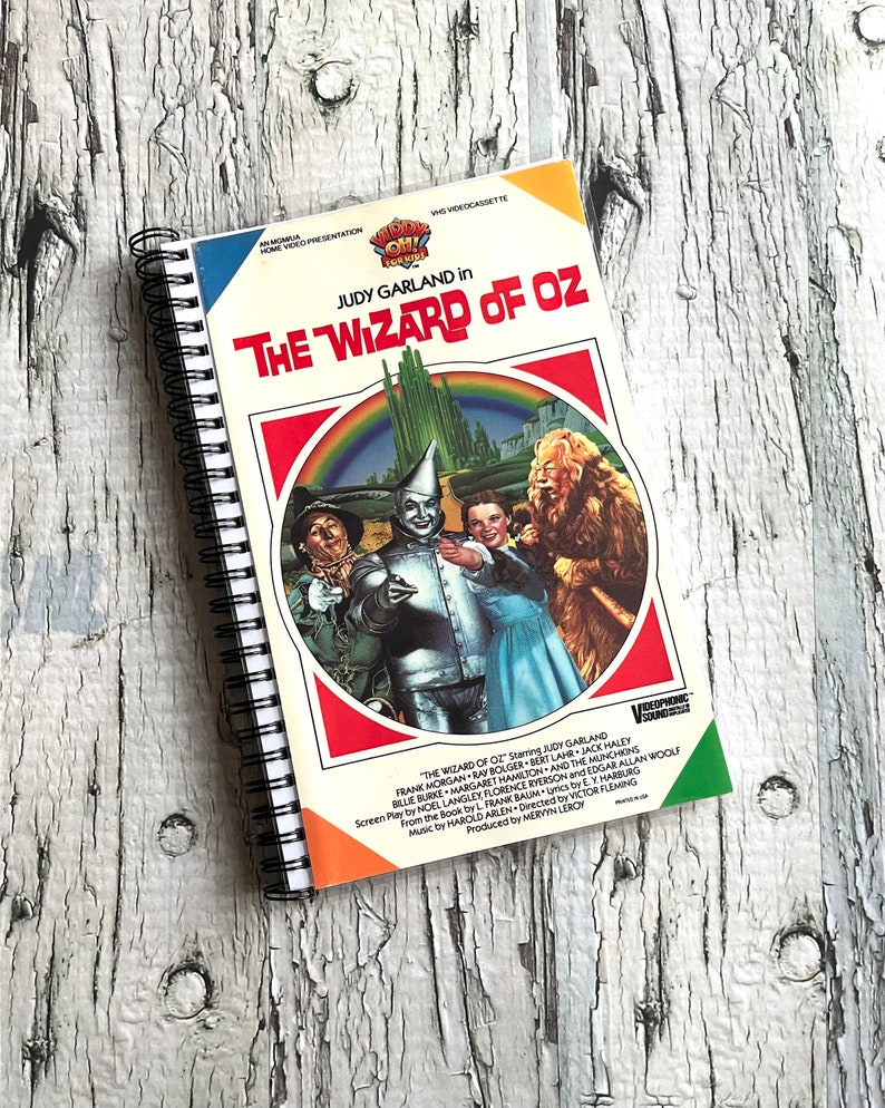 The Wizard of Oz VHS Notebook Covers - Etsy