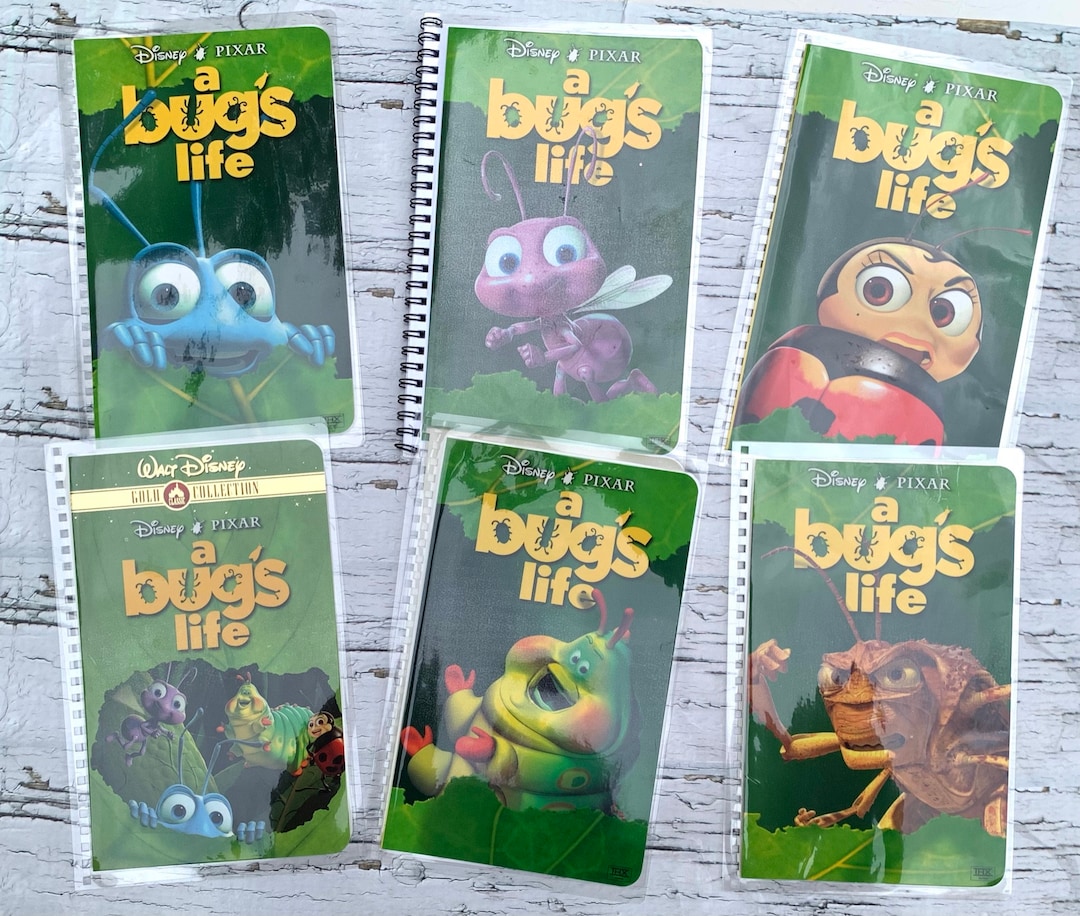 A Bugs Life Covers 1-6 VHS Notebooks - Etsy