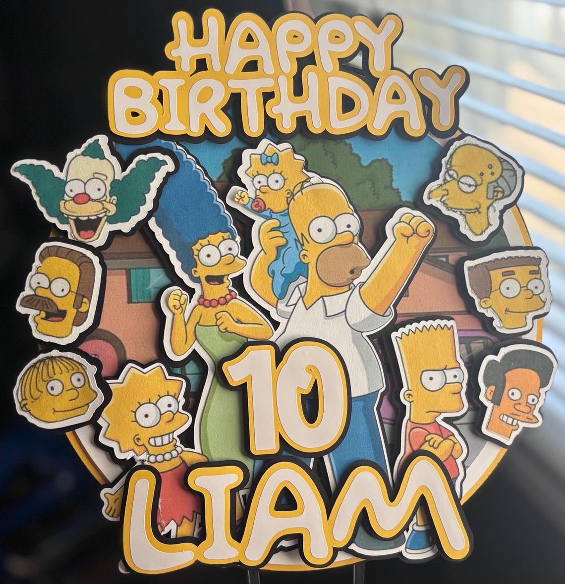 The Simpsons Cake Topper - Etsy