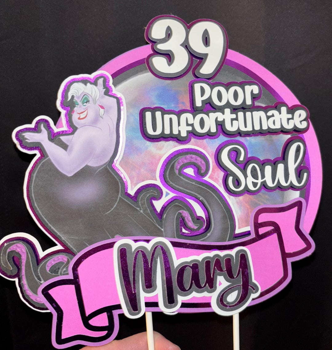 Ursula Cake Topper - Etsy