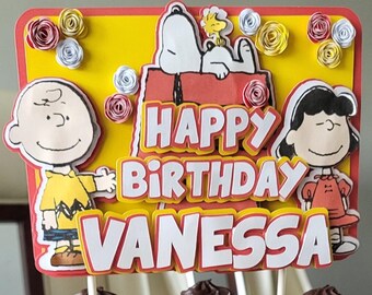 Charlie Brown & Peppermint Patty Peanuts Gang Wedding Cake Topper Top ...