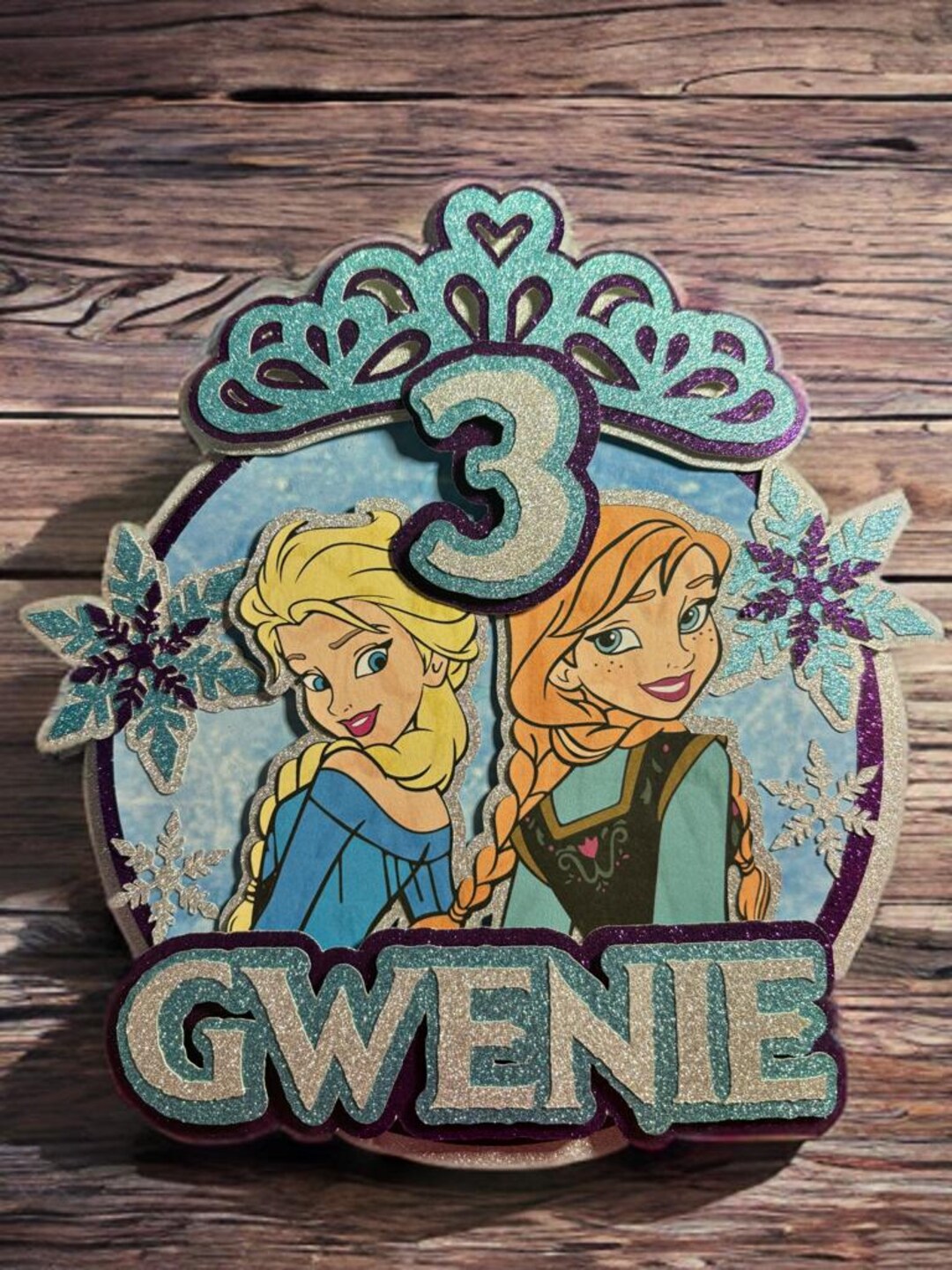 Frozen Cake Topper - Etsy