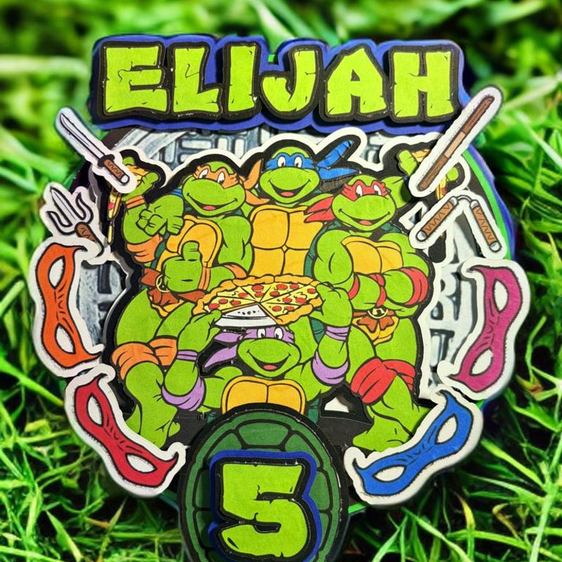 Tmnt Cake - Etsy