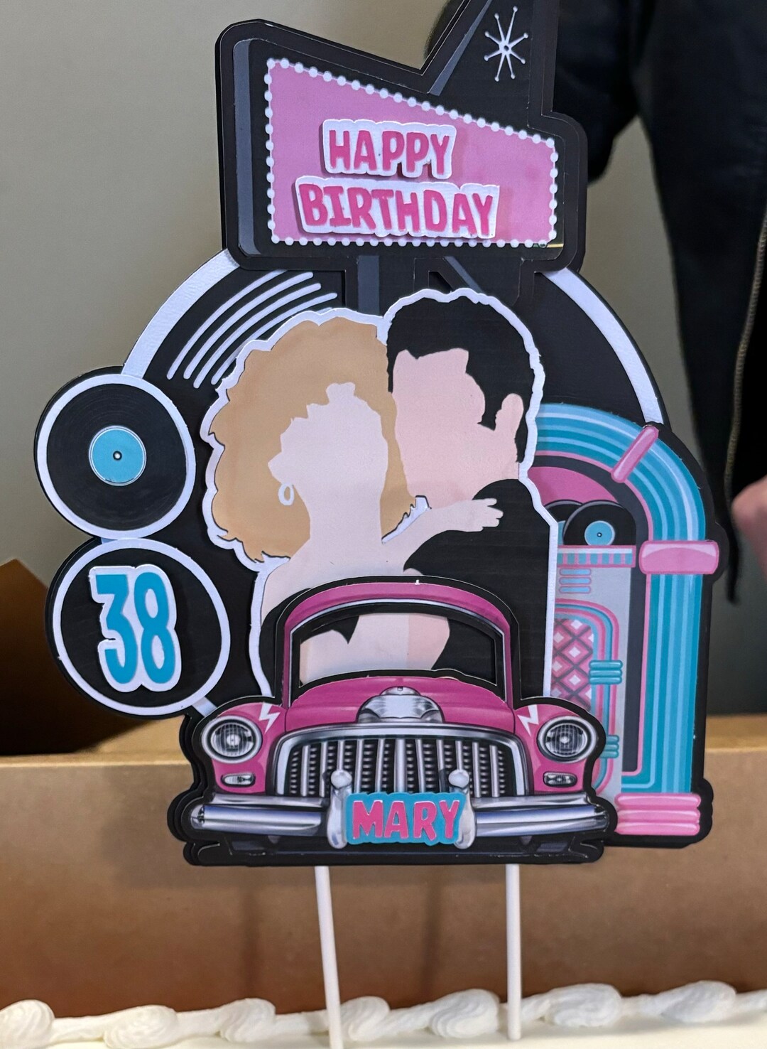 Grease - 50’s Cake Topper - Etsy