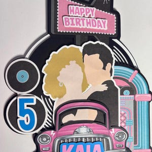 Grease - 50’s Cake Topper - Etsy