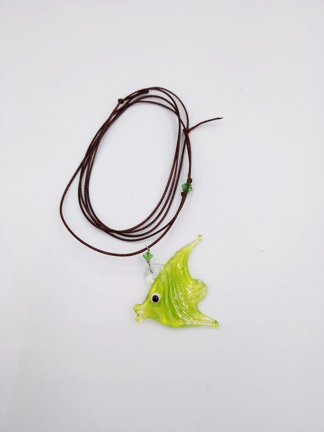 Glass Fish Necklace | Angel Fish Ocean Jewellery | Handmade Fish ...