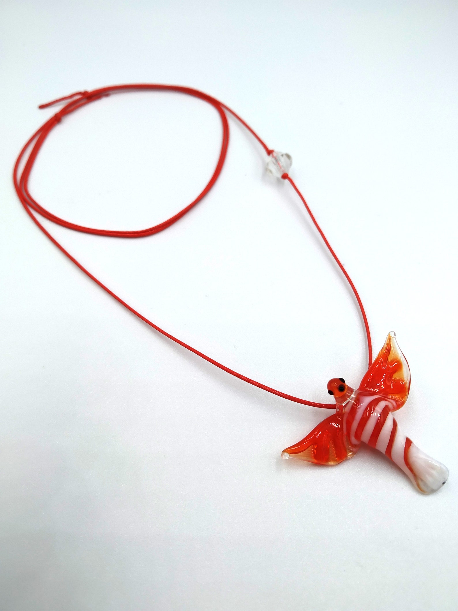 Handmade Glass Bird Necklace, Red Jewelry for Women - Etsy