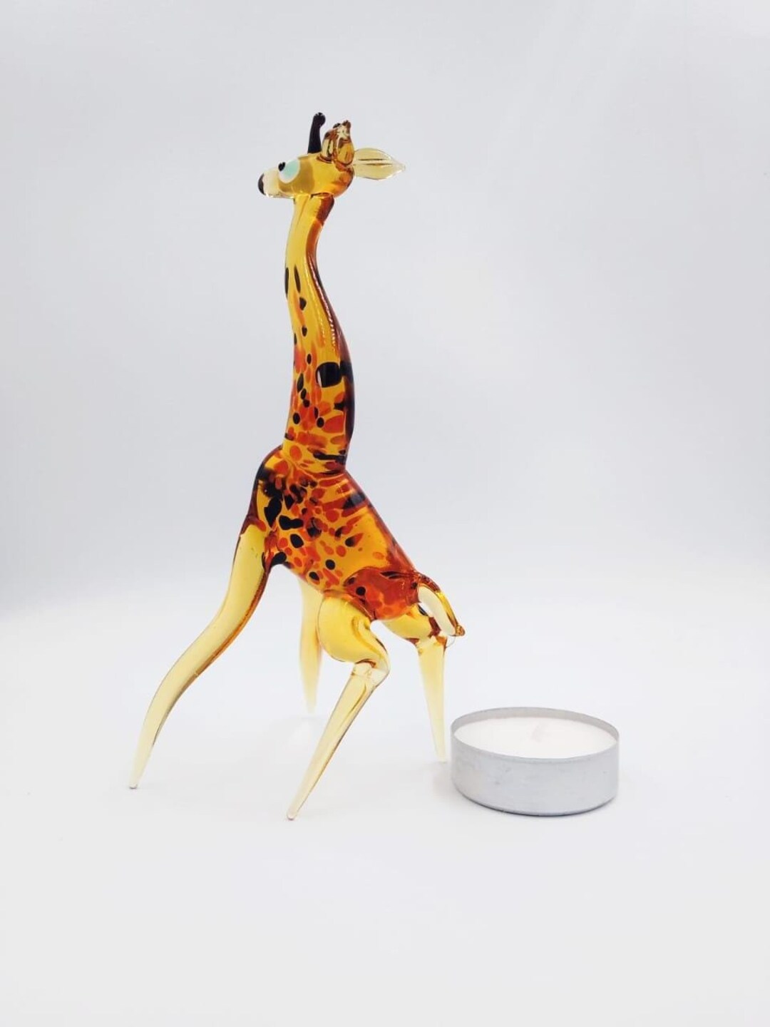 Handmade Giraffe Glass Sculpture – Handcrafted Safari-inspired Home ...