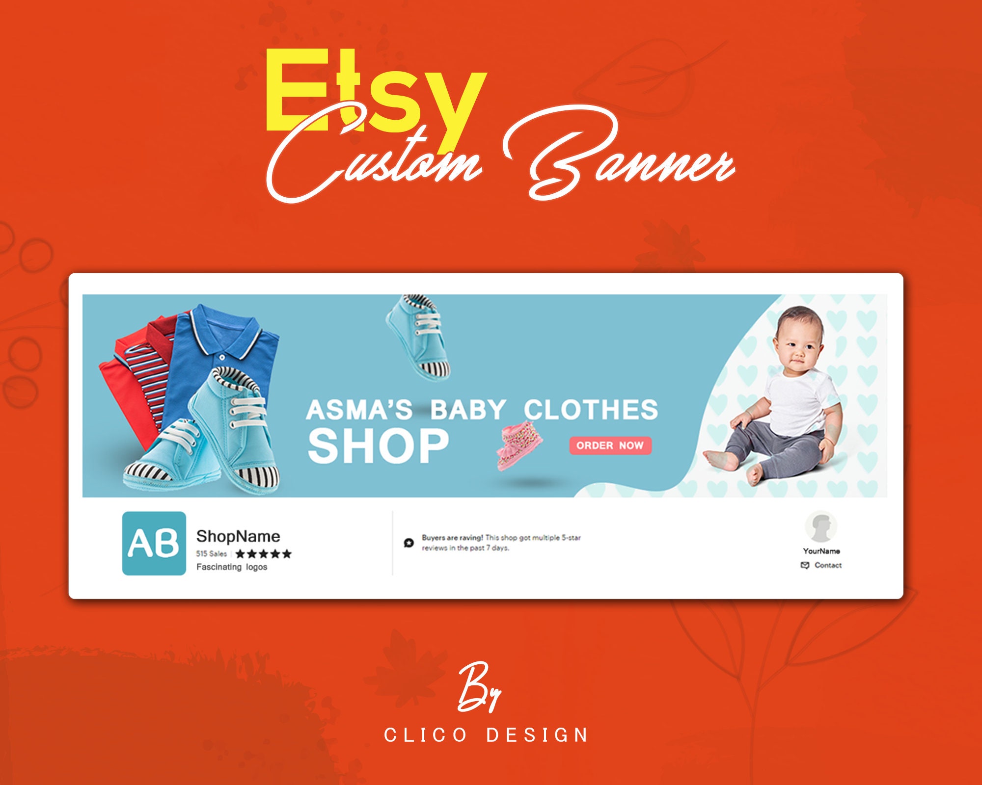 I Will Design a Custom Etsy Shop Banner, Logo, Cover for Etsy Shop ...