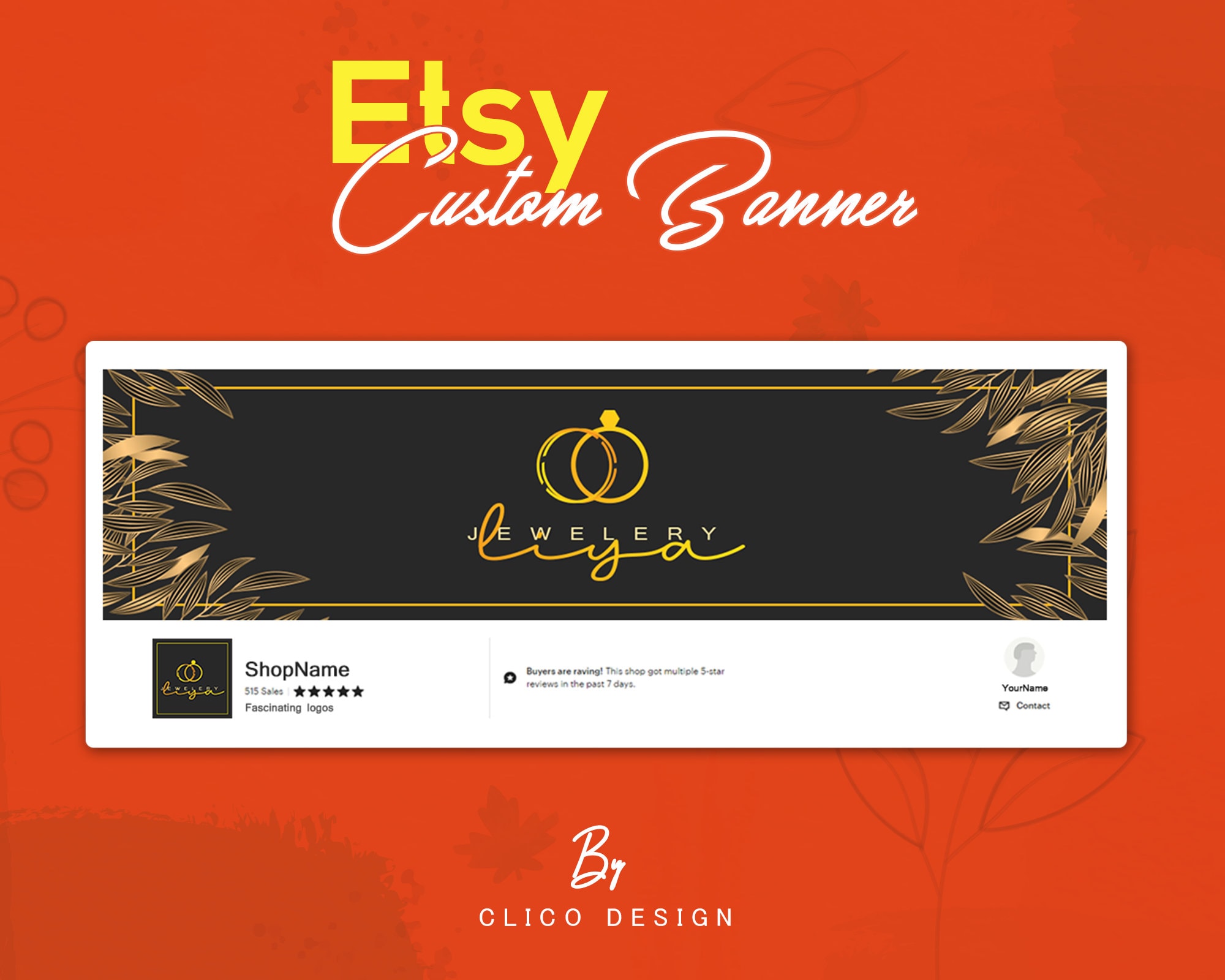I Will Design a Custom Etsy Shop Banner, Logo, Cover for Etsy Shop ...
