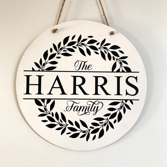 Custom Family NAME Sign Decal DIY Personalised | Etsy