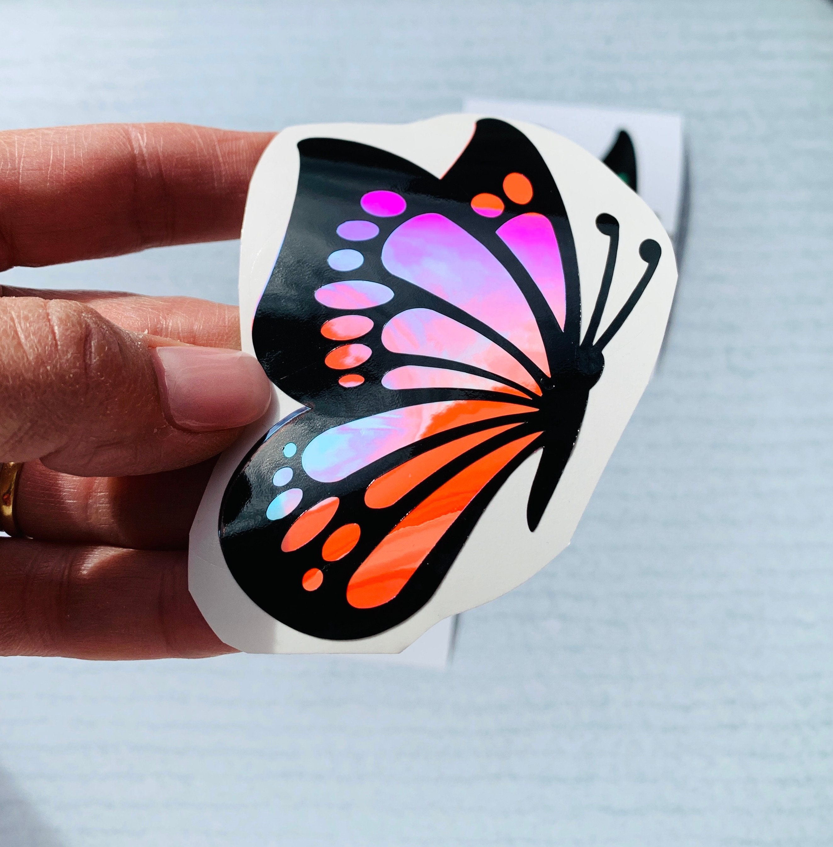 Pegatina de mariposa voladora grande Calcomanía de vinilo - Etsy España