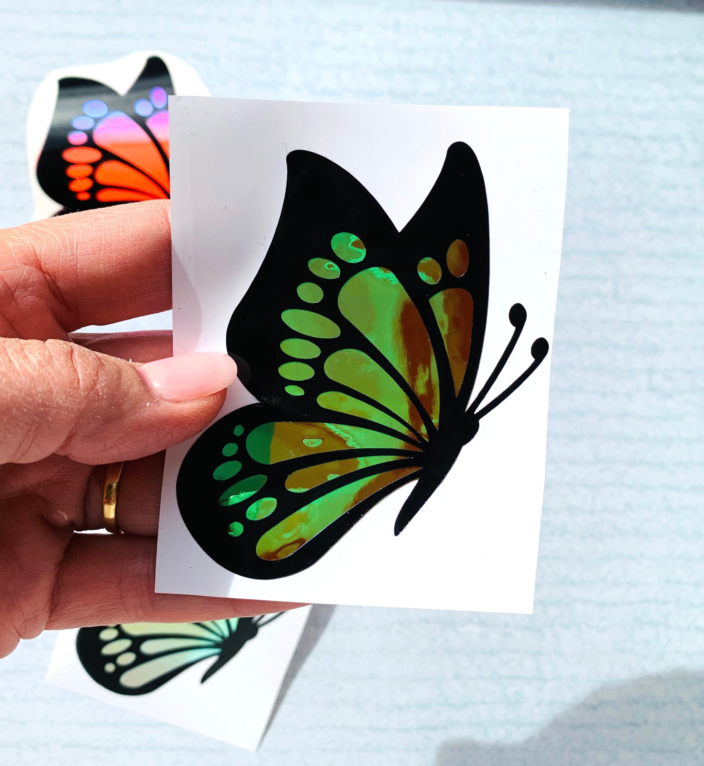 Pegatina de mariposa voladora grande Calcomanía de vinilo - Etsy España