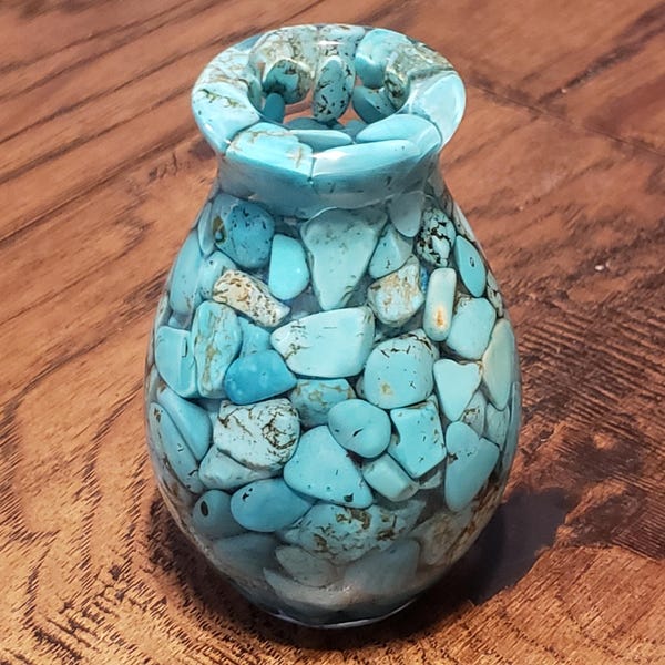 Turquoise Vase - Etsy