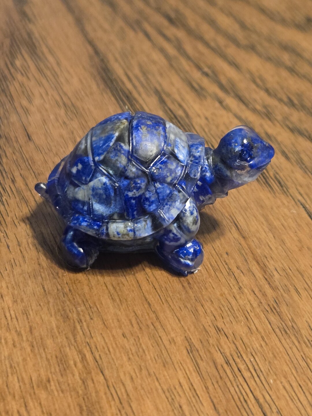 Lapis Lazuli Blue Stone Turtle Figurine, Resin Turtle, Tiny Turtle ...