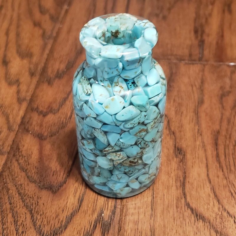 Turquoise Vase - Etsy