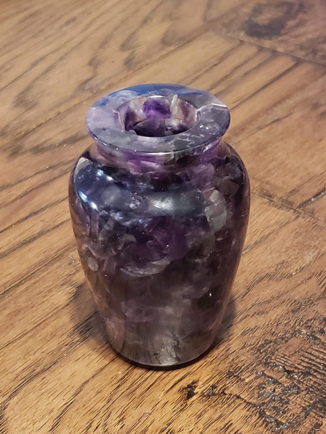 Amethyst Tumbled Stone Vase, Decorative Vase, Bathroom Decor, Home ...