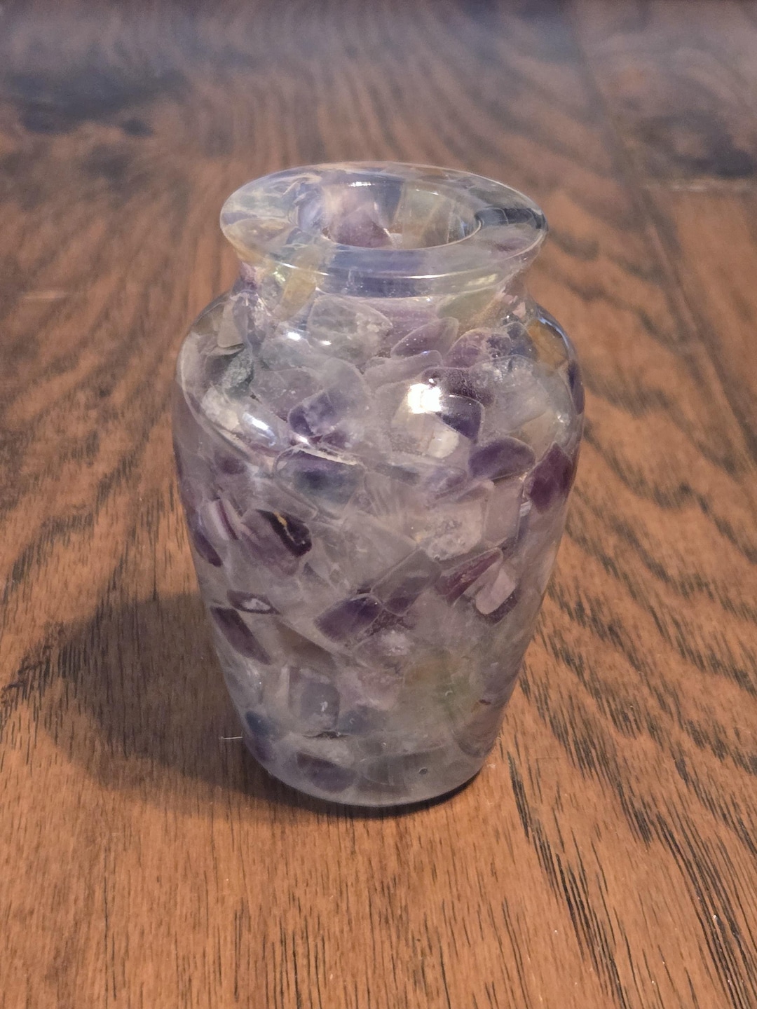 Fluorite Tumbled Stone Vase, Decorative Vase, Bathroom Decor, Home ...