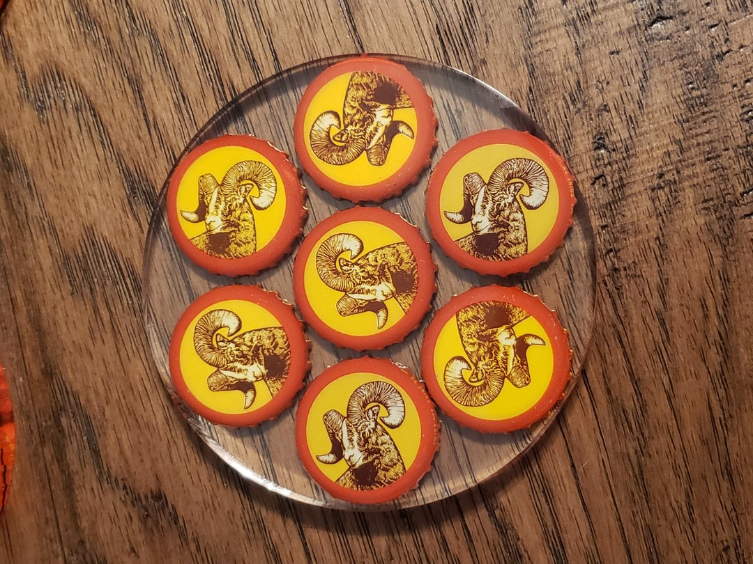 Bottle Cap Coaster Set, Shiner Bock Beer Coasters, Father's Day Gift ...