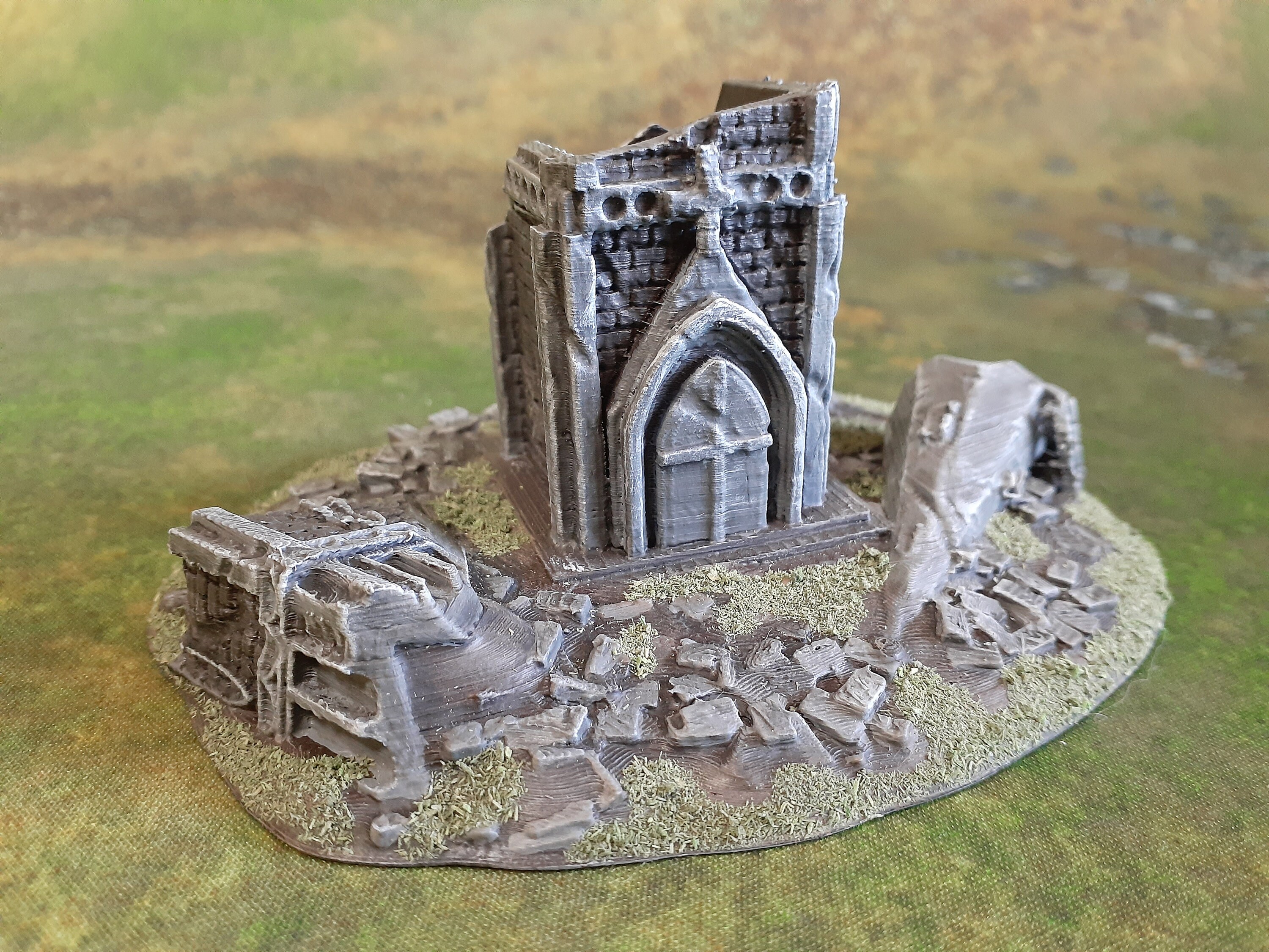 Medieval Chapel Ruins Terrain Model for Tabeltop Gaming - Etsy