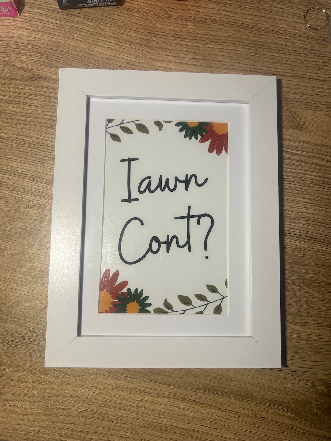 Floral 'iawn Cont?' Digital Download - Etsy