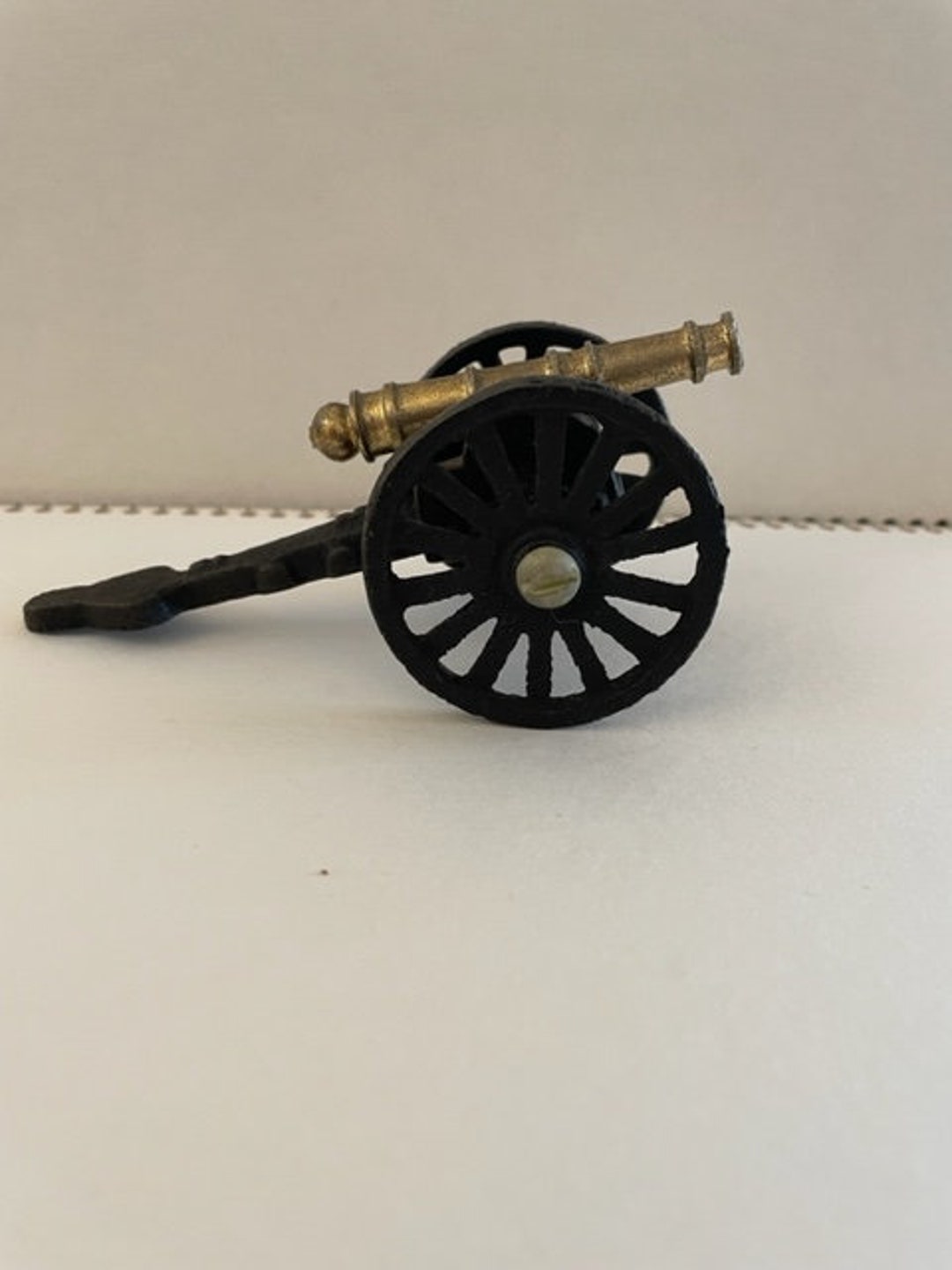 Vintage Brass and Cast Iron 18th Century Canon Miniature BOOM! - Etsy