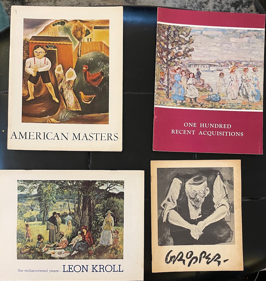 Mid-century Modern Fine Arts Vintage NYC Gallery Show Catalogs Art and ...