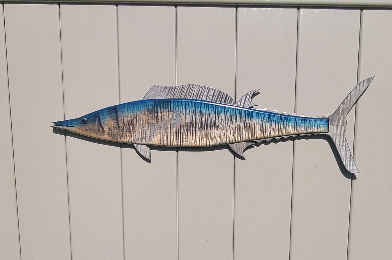 Wahoo - Wood Fish Art - Coastal Wall Art - Beach Home Decor - Etsy